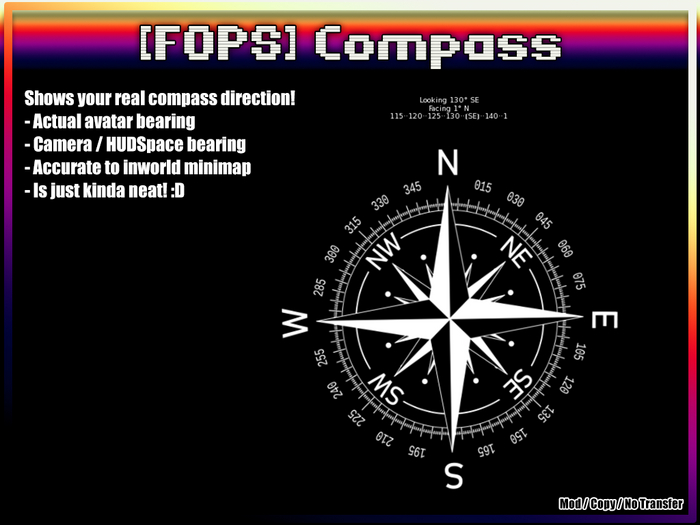 Second Life Marketplace - [FOPS] Compass